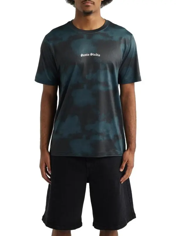 SANTO STUDIO Team Tech Graphic T-shirt - Black