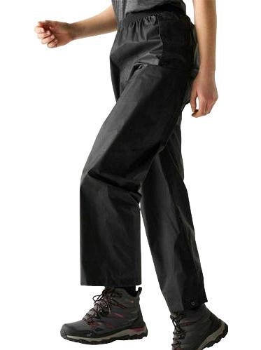 REGATTA Waterproof Straight Leg Over Trousers - Black