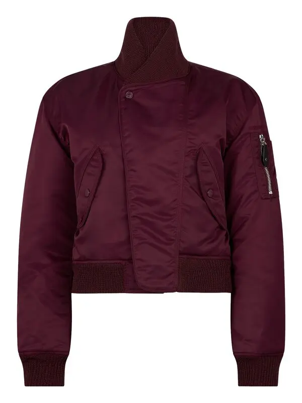 Dsquared2 Aviator Wash 80's Kiodo Bomber Jacket - Bordeaux