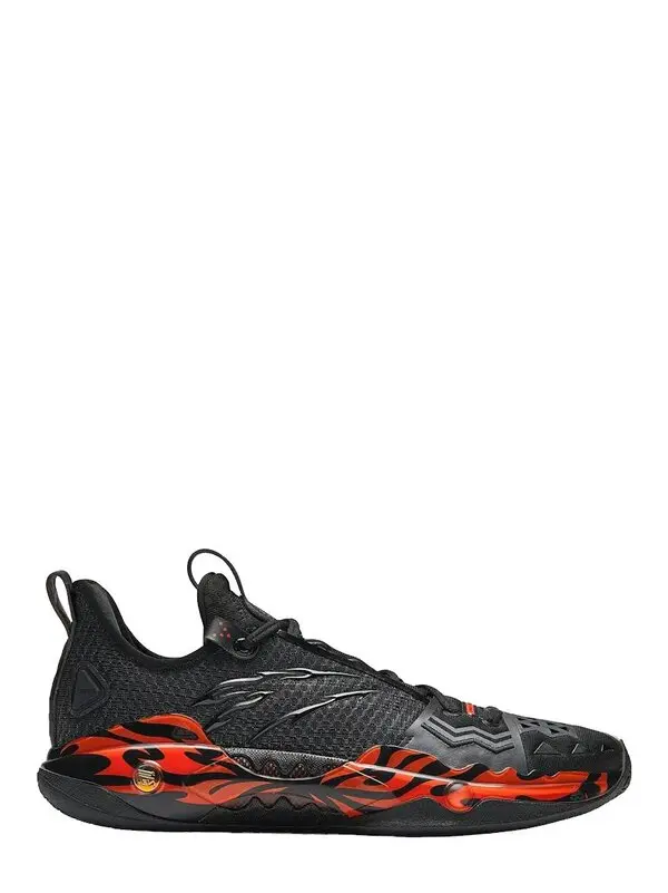 ANTA Shock Wave 5 Pro Flaming Fire High-top Sneakers - Black/red