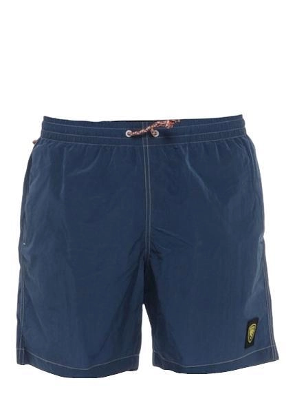 BLAUER. Military-style Nylon Swim Shorts - Blue
