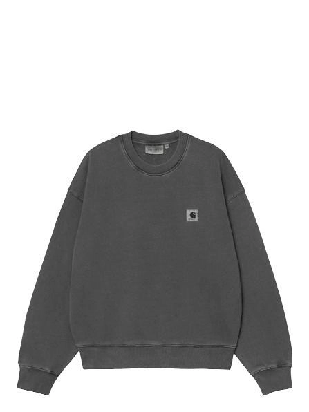 Carhartt Wip Nelson Sweat - Black Garment Dyed
