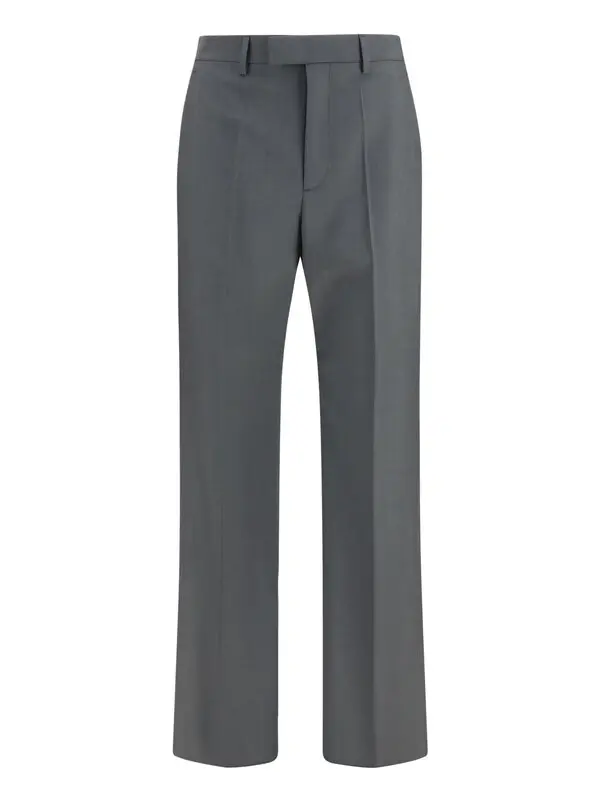 Valentino Garavani Wool And Mohair Tailored Pants - Grey