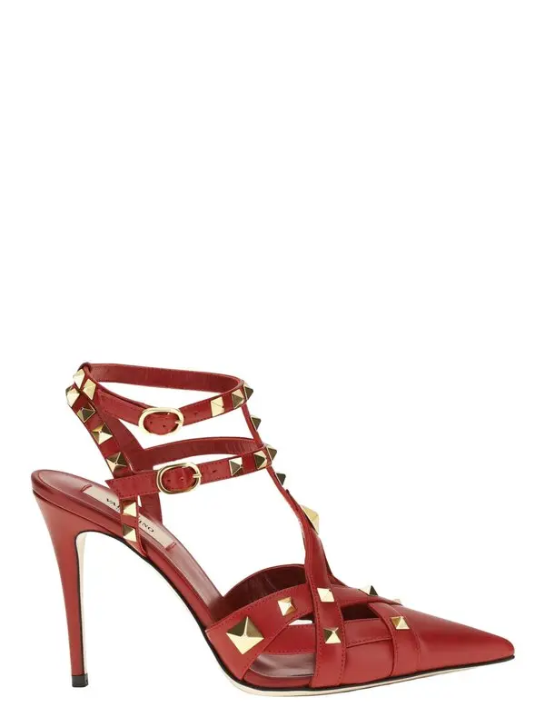 Valentino Garavani Studdy Décolleté In Kidskin - Red