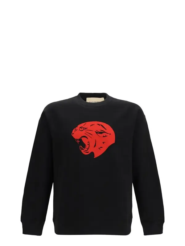 Valentino Garavani Panther Sweatshirt Mae - Black