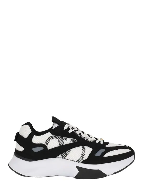 Valentino Garavani Demivee Mesh And Suede Sneakers - Multicolour