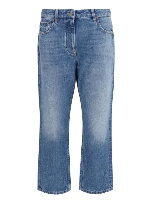 Valentino Garavani Straight-leg Denim Jeans - Blue