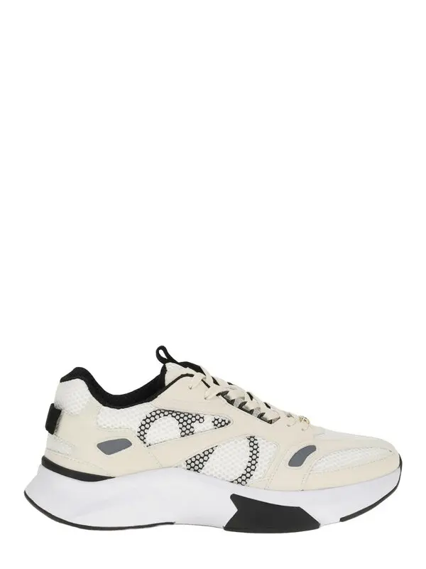 Valentino Garavani Demivee Mesh And Suede Sneakers - White