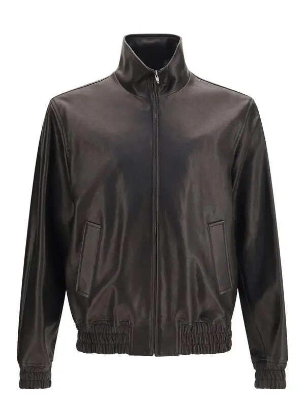 Valentino Garavani Leather Zip Jacket - Black