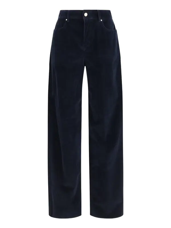 Max Mara Palazzo Corduroy Trousers - Blue