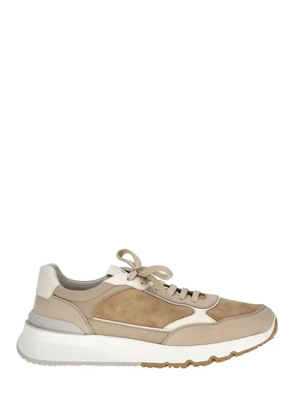 Brunello Cucinelli Leather Sneakers - Beige