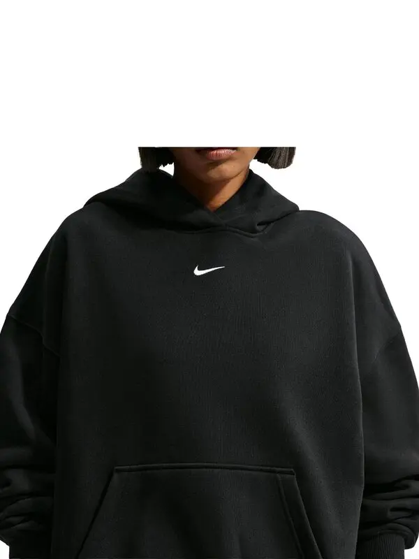 Nike Studio Fleece Medium Weight Hoodie - Total Black/sail