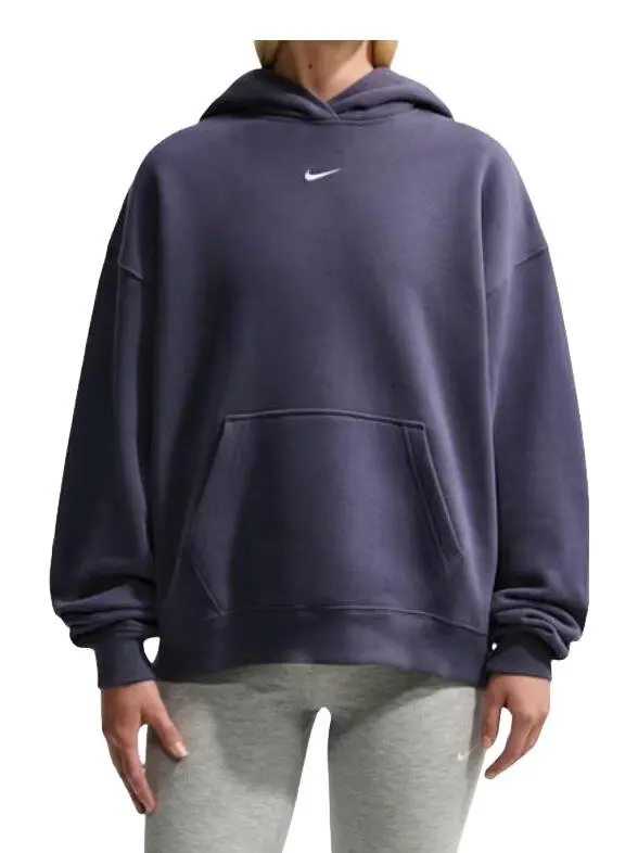 Nike Studio Fleece Medium Weight Hoodie - Gridiron/sail