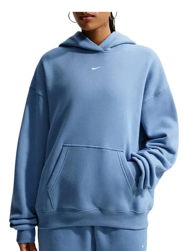 Nike Studio Fleece Medium Weight Hoodie - Work Blue/sail