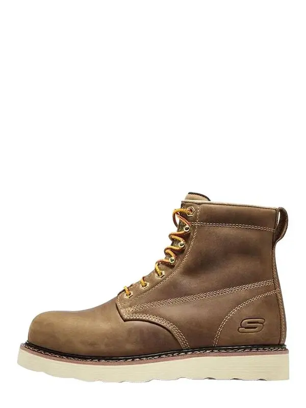 Sketchers Pettus Lebaum Lace-up Utility Boots - Tan