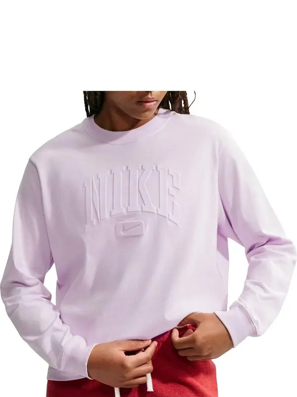 Nike Classic Loose Long Sleeve T-shirt - Bleached Lilac