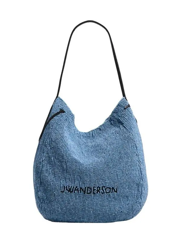 JW Anderson Beaded Small Bulb Bag - Blue 800