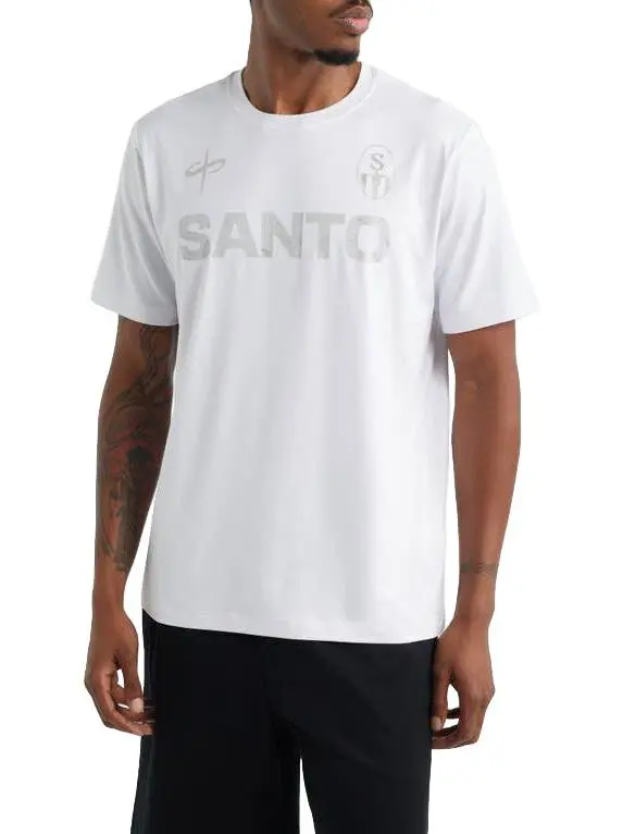 SANTO STUDIO Cherry Tech" Graphic T-shirt - White