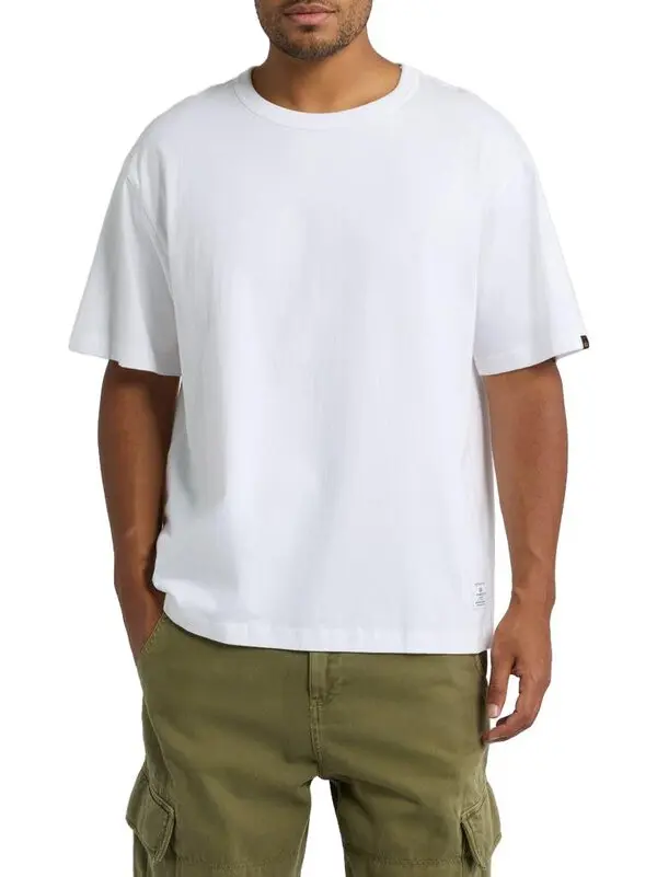Alpha Industries Essential Relaxed Fit T-shirt - White