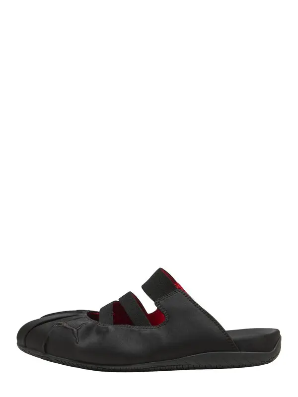 PUMA Speedcat Mule Satin Sneakers - Black
