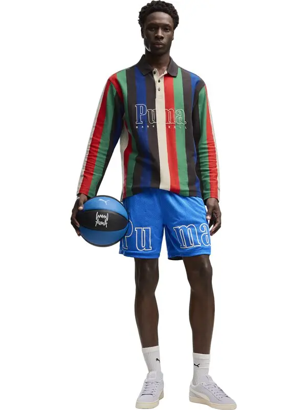 PUMA Relaxed Fit Basketball Shorts - Black