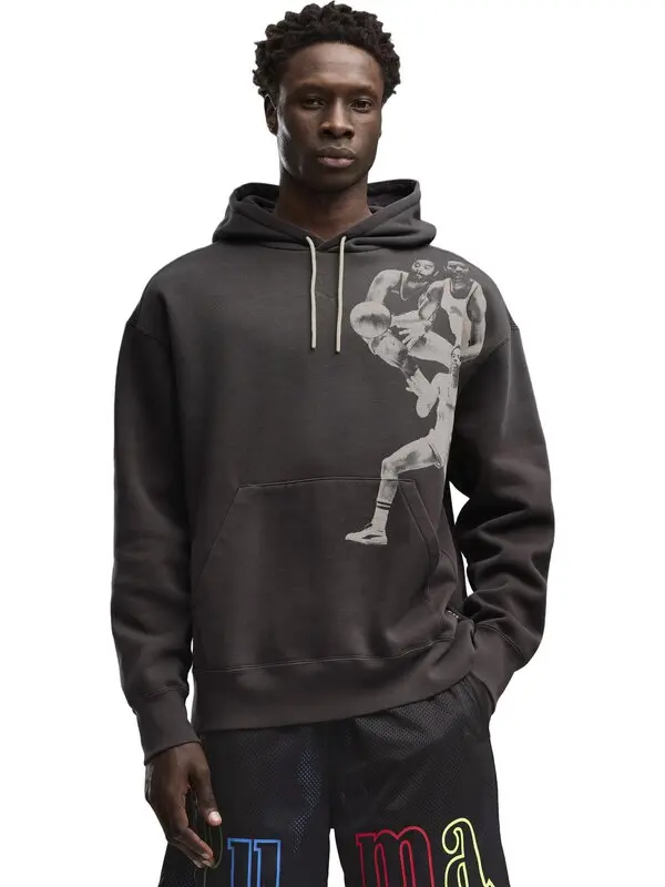 PUMA Memory Lane Fleece Basketball Hoodie - Black