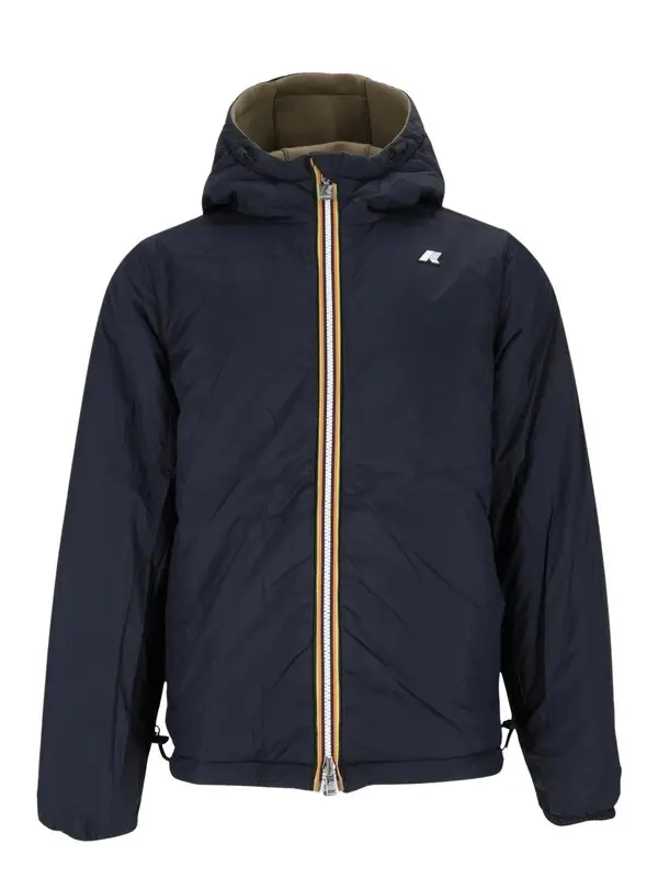 K-WAY Jack Spacer Nylon Double Jacket - Green
