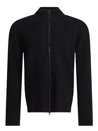 C.P. COMPANY Zip Sweater - Black