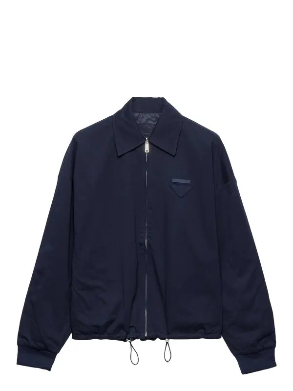 Prada Reversible Jersey Blouson Jacket - Blue