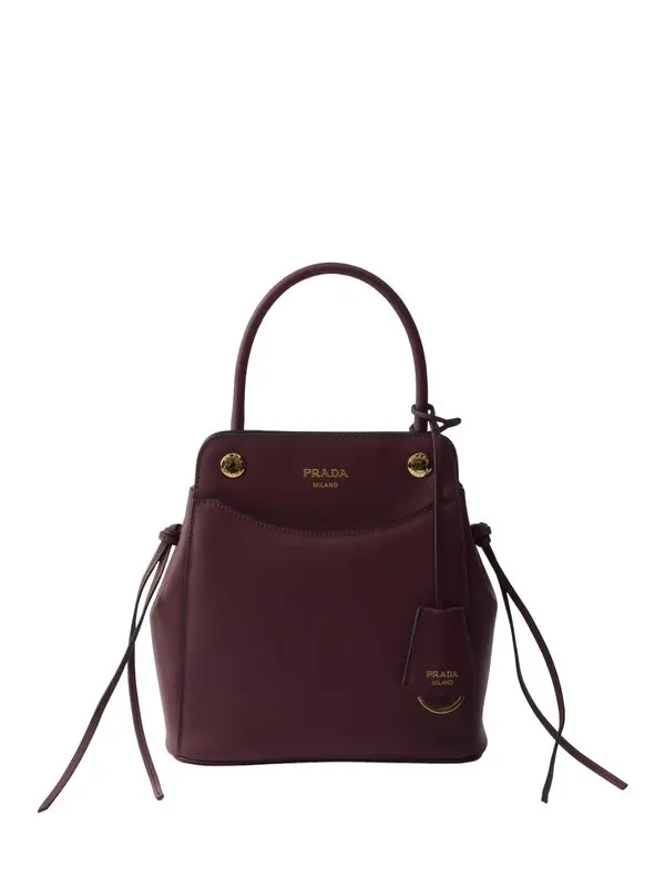 Prada Carry Leather Mini Handbag - Red