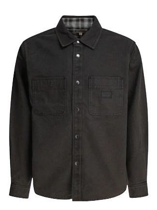 StÜssy Heavy Washed Canvas Shirt - Black