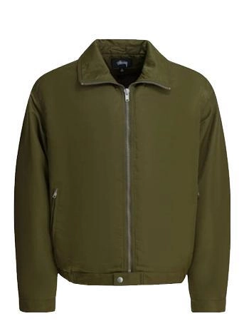 StÜssy Pile Lined Zip Jacket - Green