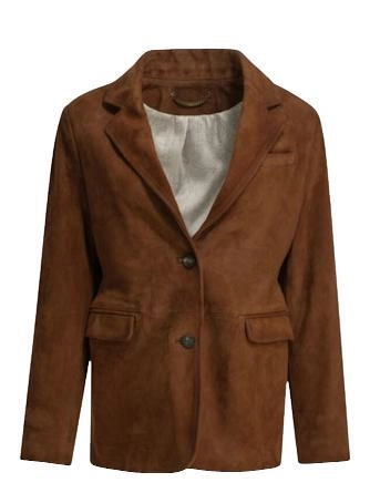 GOLDEN GOOSE Journey Leather Blazer - Brown