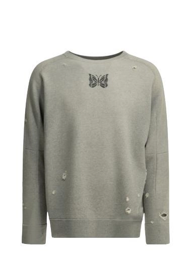 Needles Deconstructed Crewneck Sweatshirt - Grey