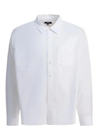 StÜssy Oxford Long Sleeve Shirt - White