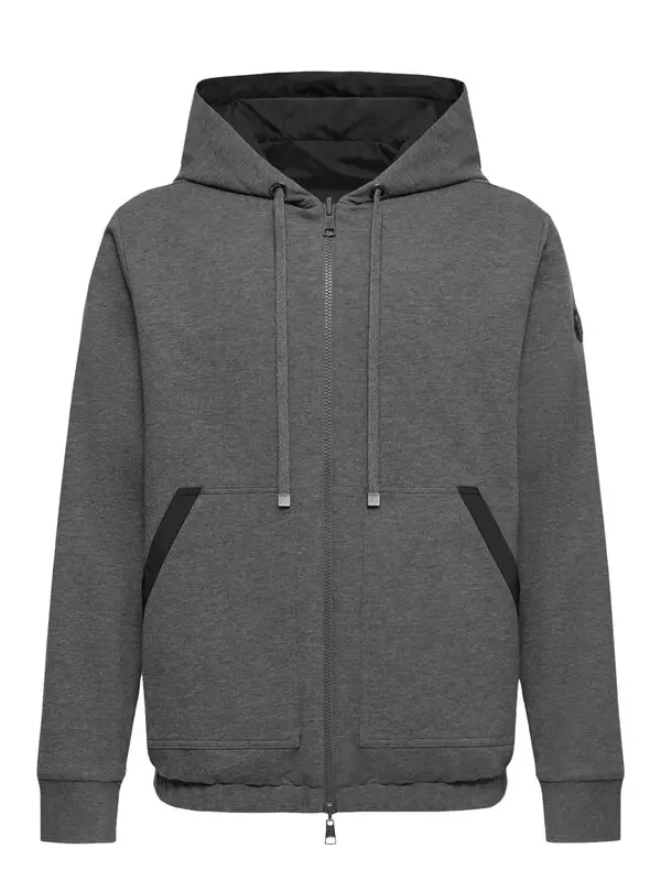 Moncler Zip Up Cardigan - Grey
