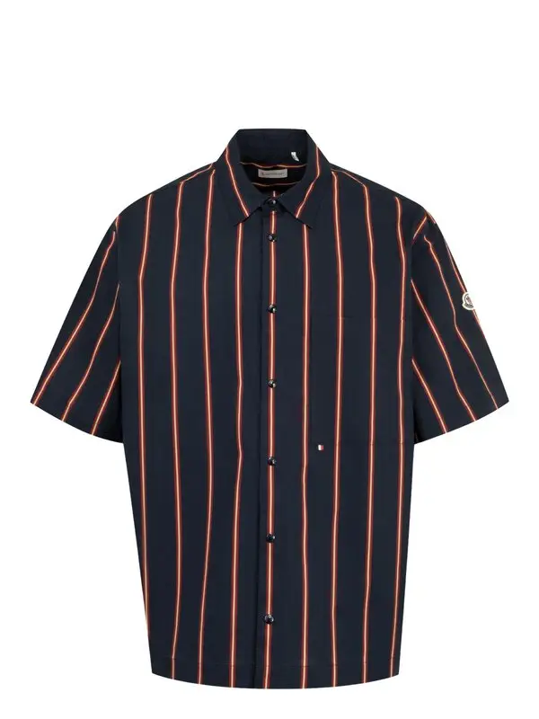 Moncler Striped Shirt - Blue