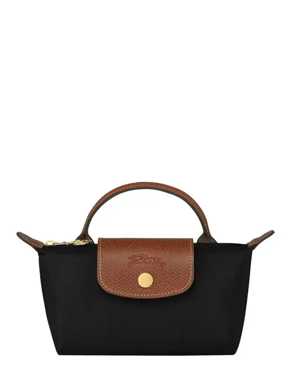 Longchamp Le Pliage Pouch With Handle - Black