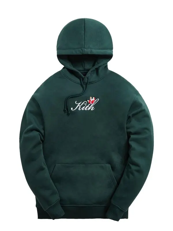 Kith Script Santa Hoodie - Green