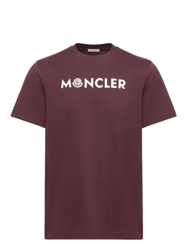 Moncler Short-sleeve T-shirt 'burgundy - Red