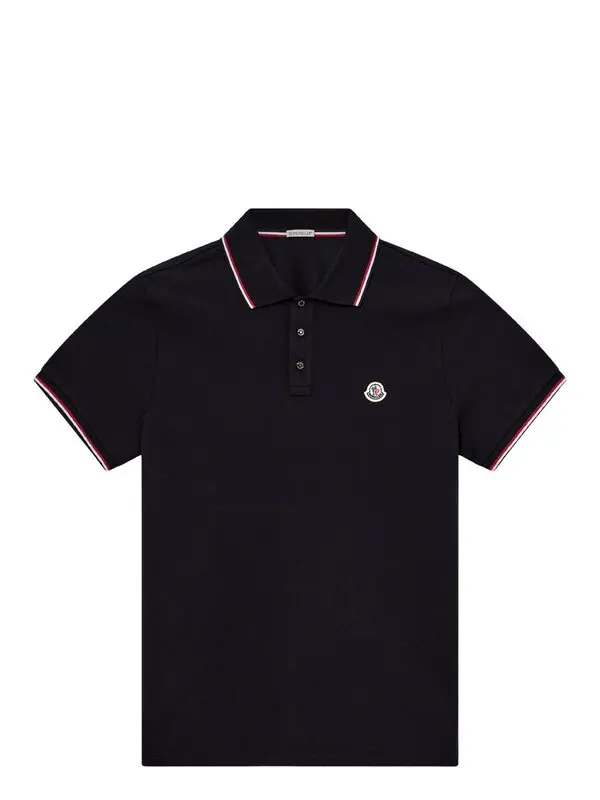 Moncler Short-sleeve Polo - Blue