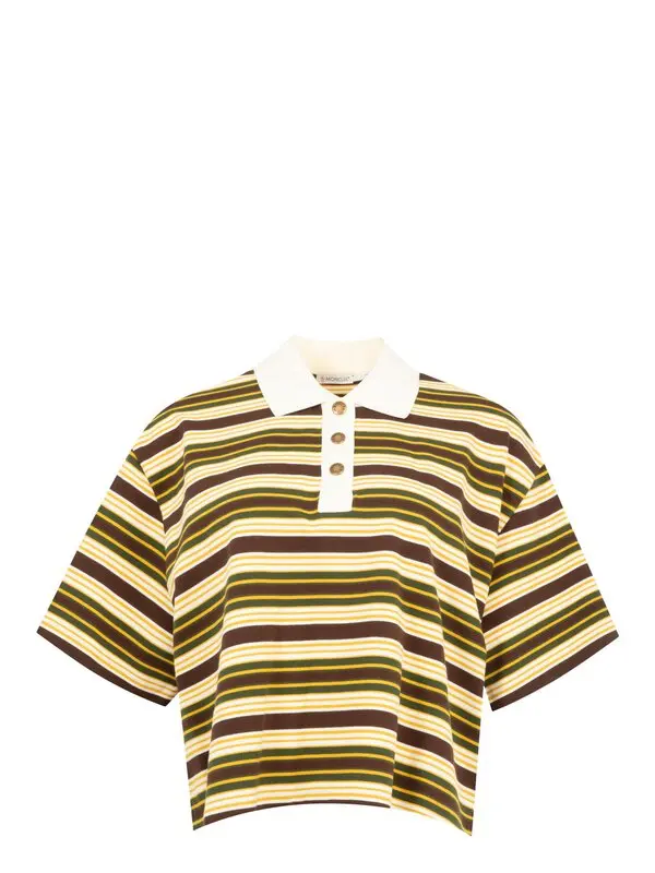 Moncler Short-sleeve Polo 'pastel - Brown