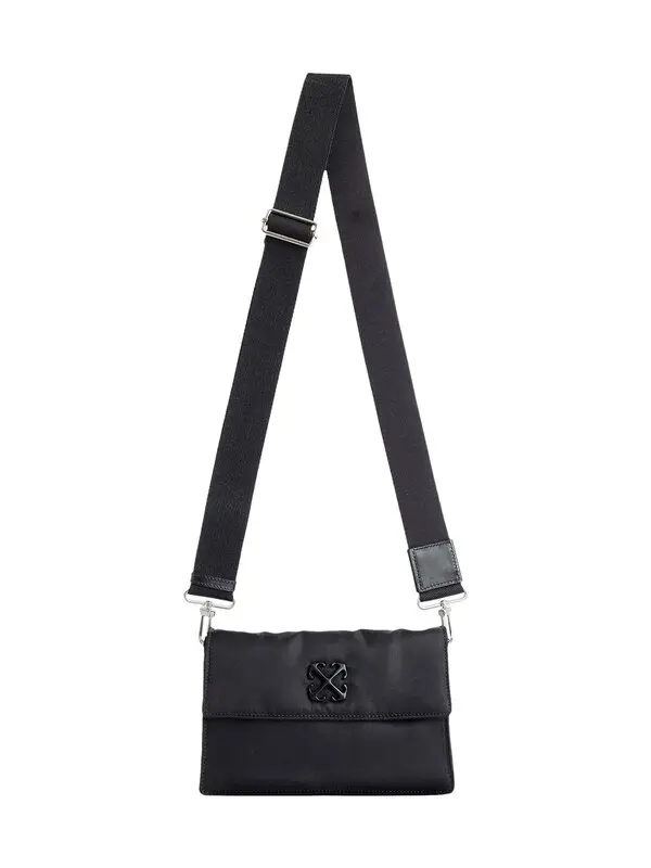Off-White Soft Jitney 1.4 Messenger Bag /white - Black
