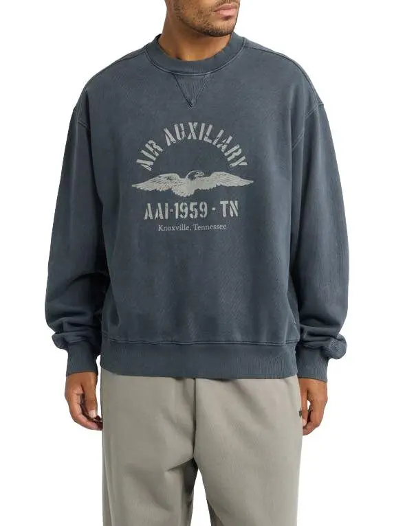 Alpha Industries Crewneck Graphic Sweatshirt - Black