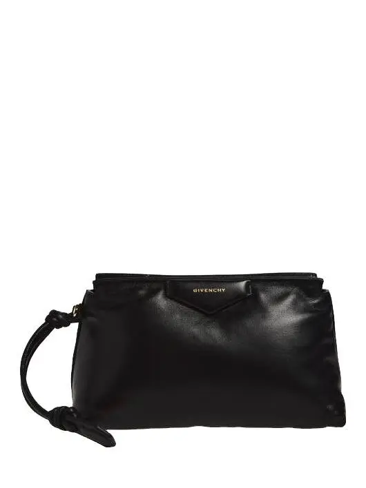 Givenchy Antigona Bomber Leather Pouch - Black