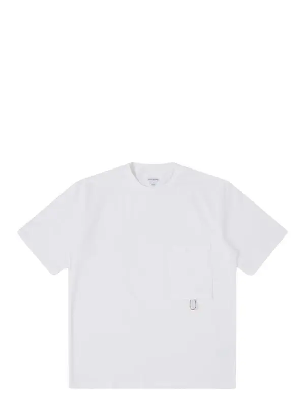 Bottega Veneta Cotton Crew Neck Short Sleeve T-shirt With Chest Patch Pocket - White