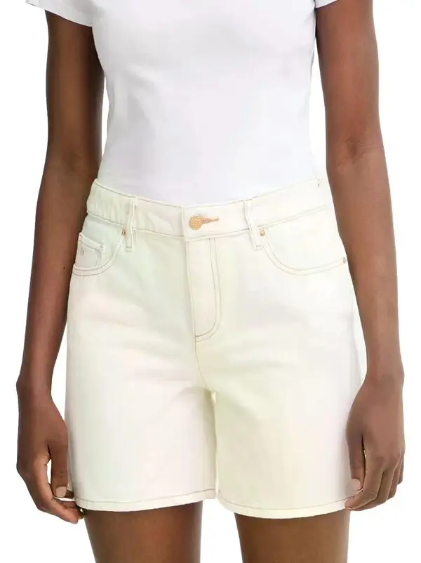 Armani Exchange Contrast Stitch Logo Patch Shorts - Neutrals