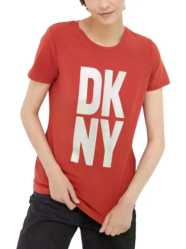 Dkny Logo Print T-shirt - Red