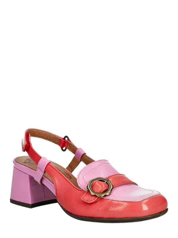 Fly London Buckle Detail Slingback Pumps - Red