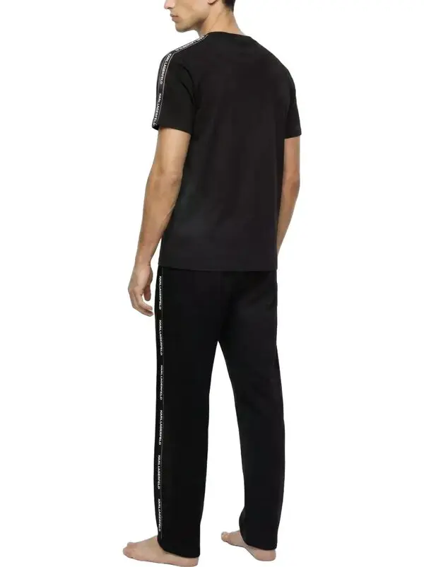 Karl Lagerfeld Logo-tape Track Pants - Black